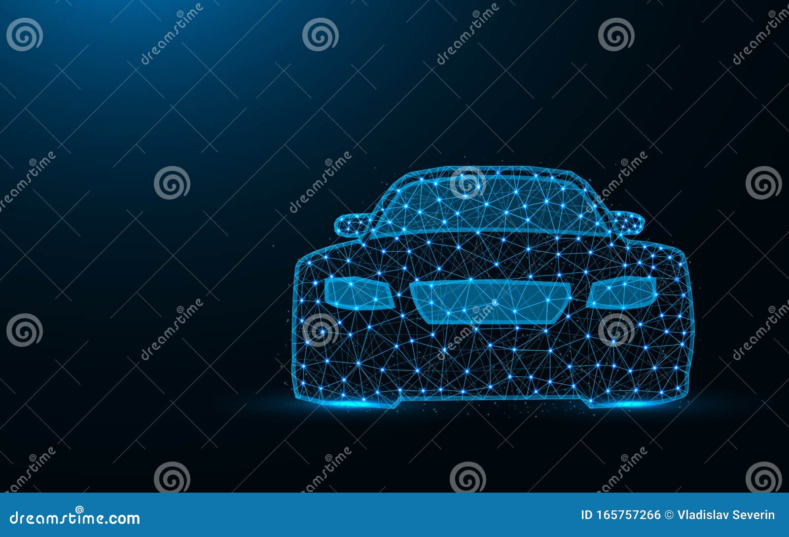 Car Low Poly Design, Transport Abstract Geometric Image Stock Vector ...