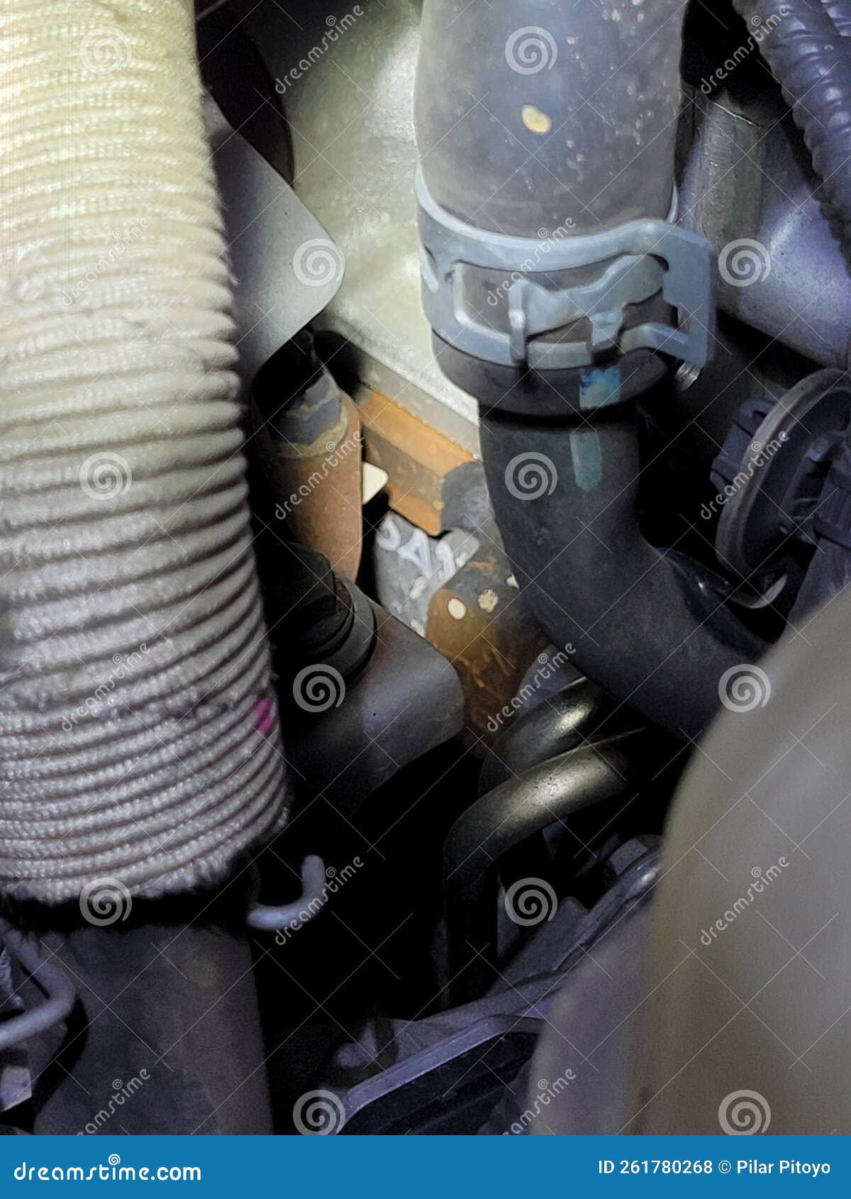 Car machine engine stock photo. Image of pipe, machine - 261780268