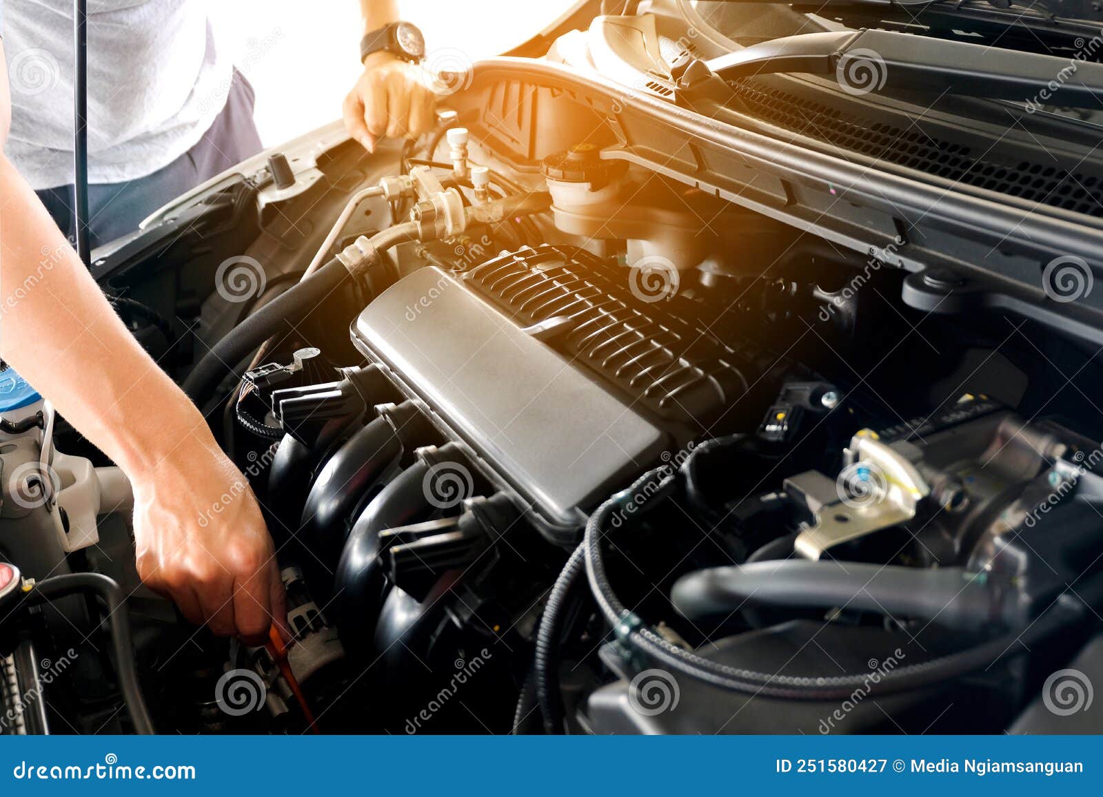 Car Engine Inspection Stock Photography | CartoonDealer.com #38684564