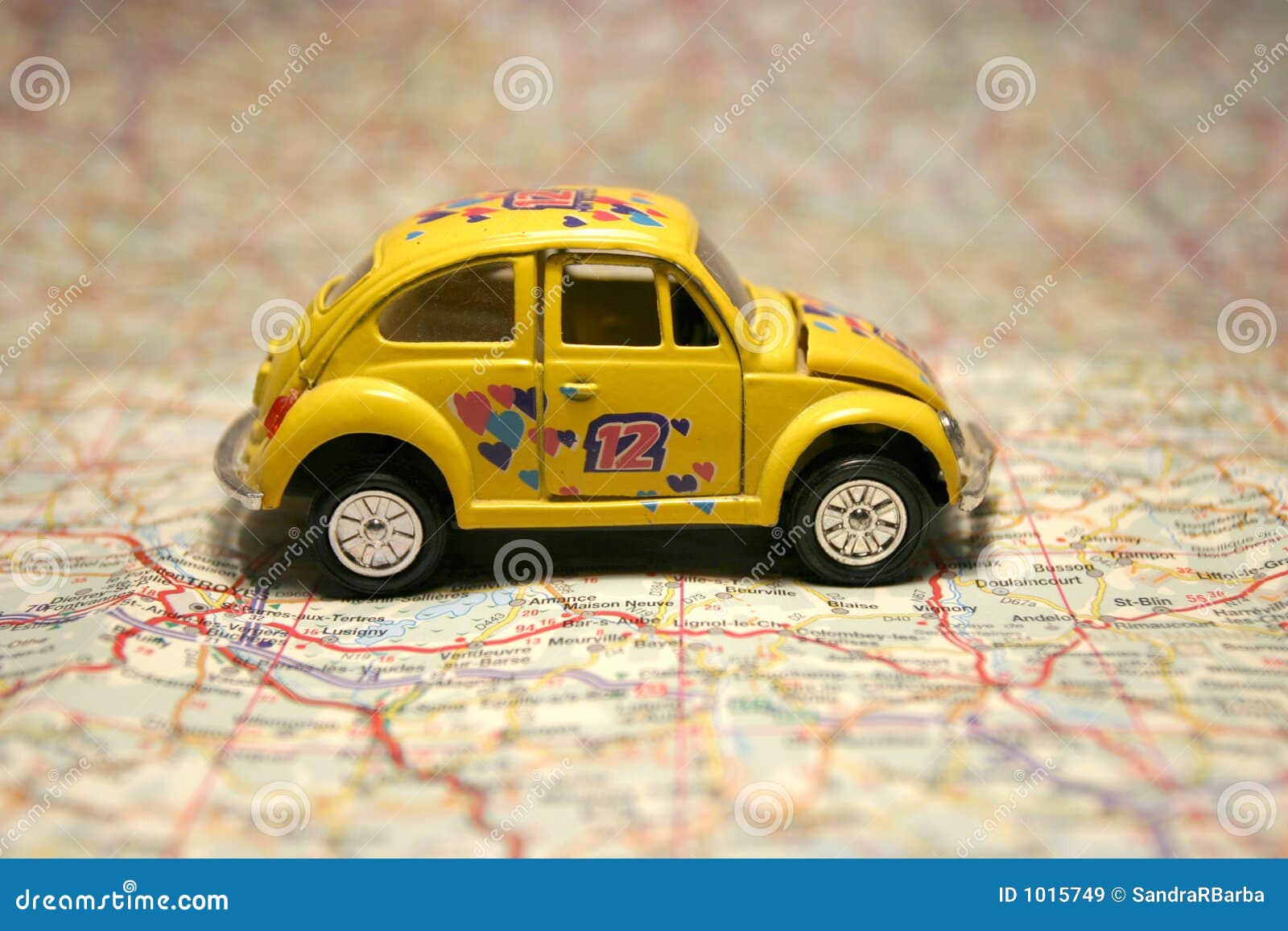 Car on a map stock image. Image of rent, insurance, direction - 1015749