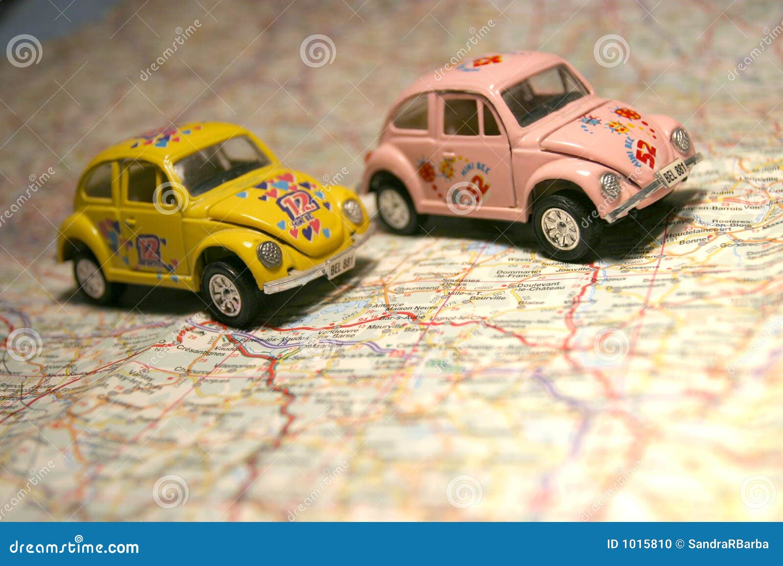 Car on a map stock photo. Image of equipment, motor, tour - 1015810