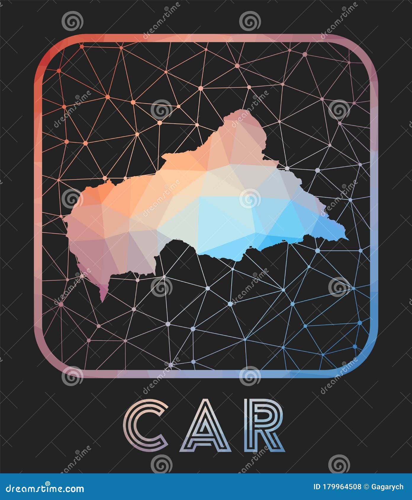 CAR map design. stock vector. Illustration of shape - 179964508