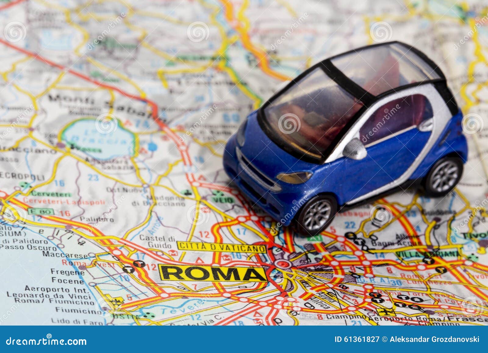 Car on map stock image. Image of concept, italy, rent - 61361827