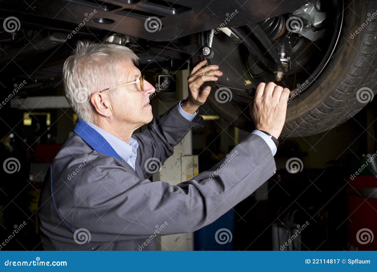 Car mechanic stock image. Image of inspect, tire, repair - 22114817
