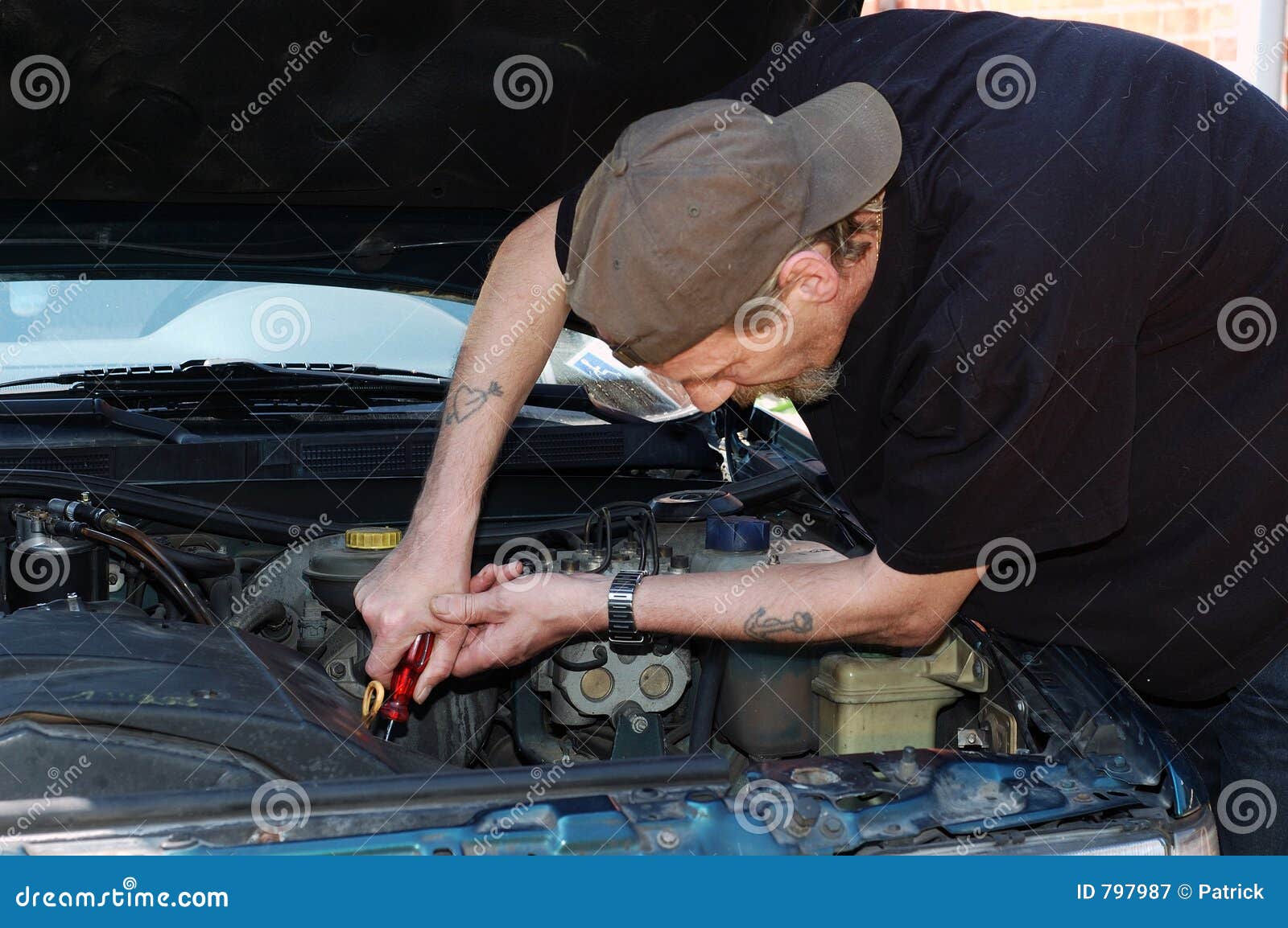 Car mechanic. stock image. Image of male, power, middle - 797987