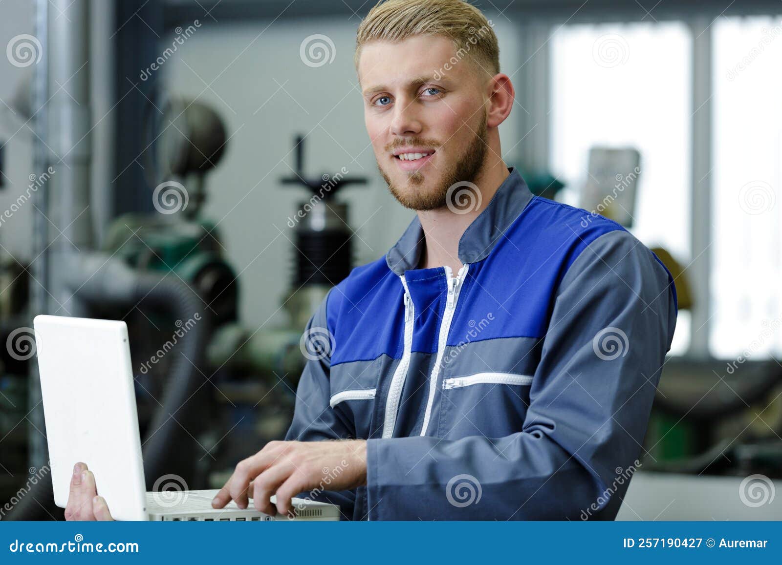 Car Mechanic Apprentice Looking at Camera Stock Image - Image of ...