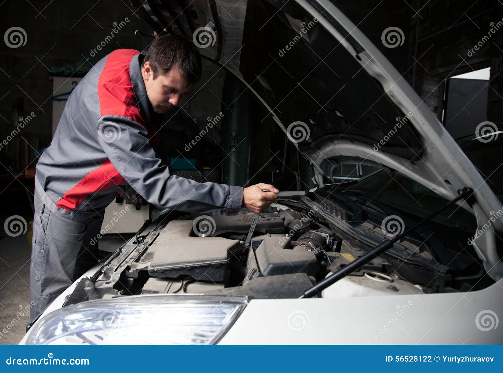 Car Mechanic. Auto Repair Service. Stock Photo - Image of maintenance ...