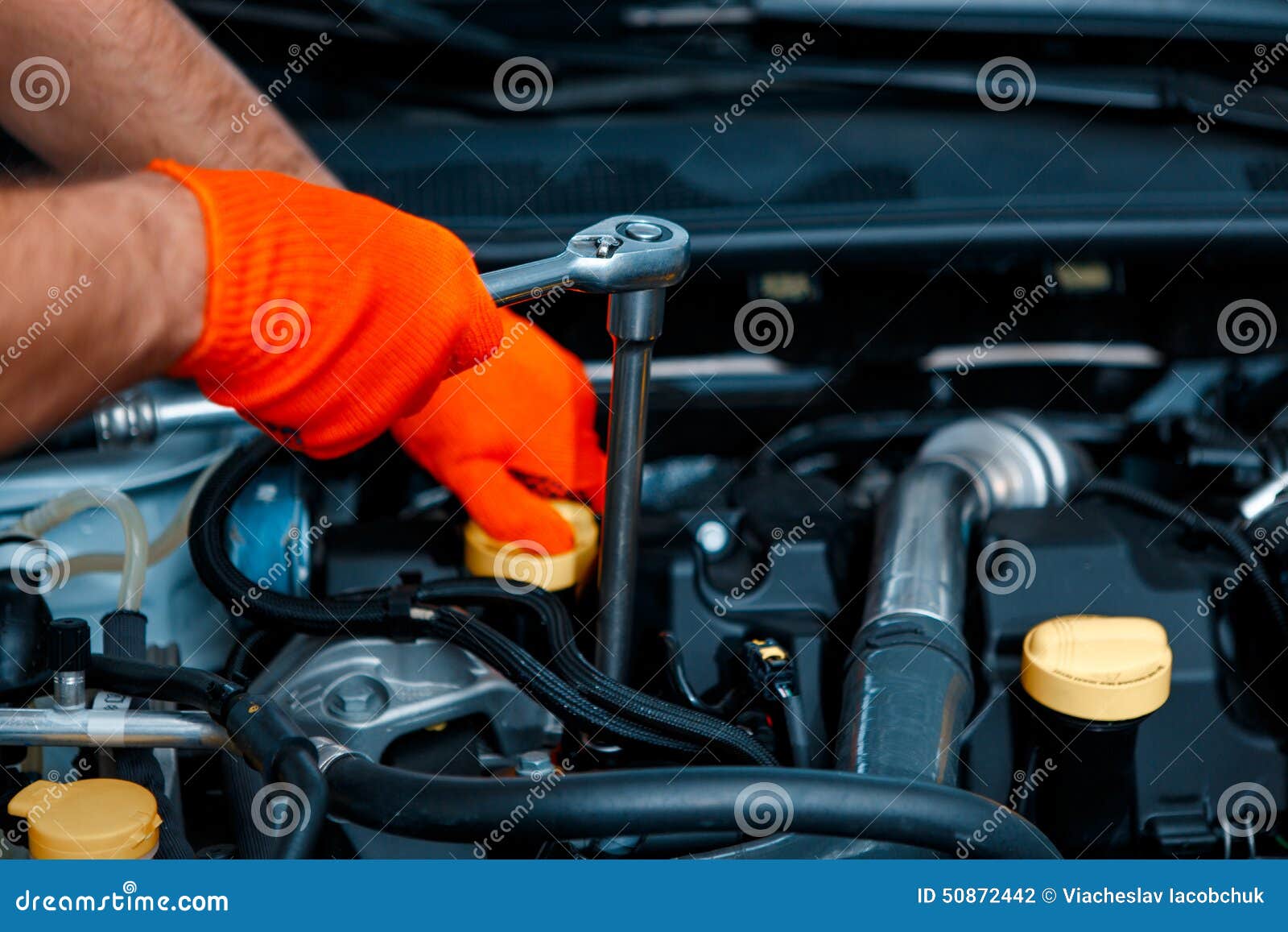 Car Mechanic at the Service Station Stock Photo - Image of labor ...