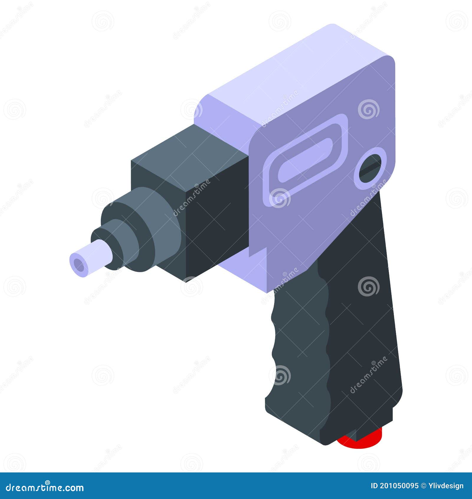Car Mechanic Tool Gun Icon, Isometric Style Stock Vector - Illustration ...