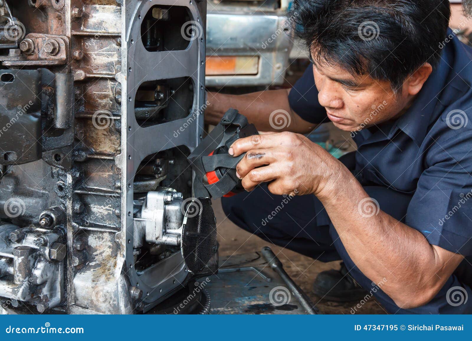 Car mechanic working stock image. Image of motor, mechanic - 47347195