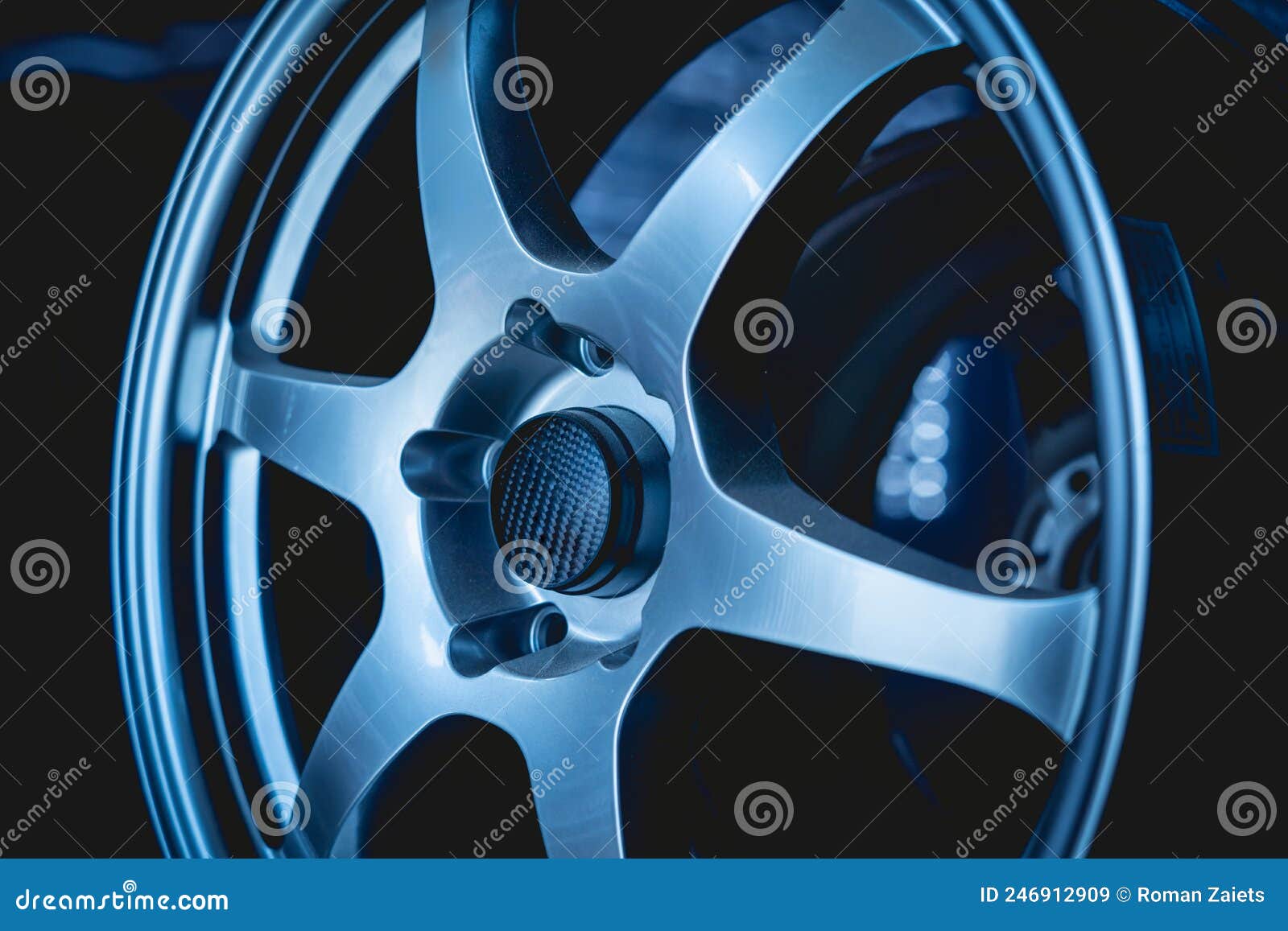 Car Metal Disc at the Black Background Stock Image - Image of disk ...