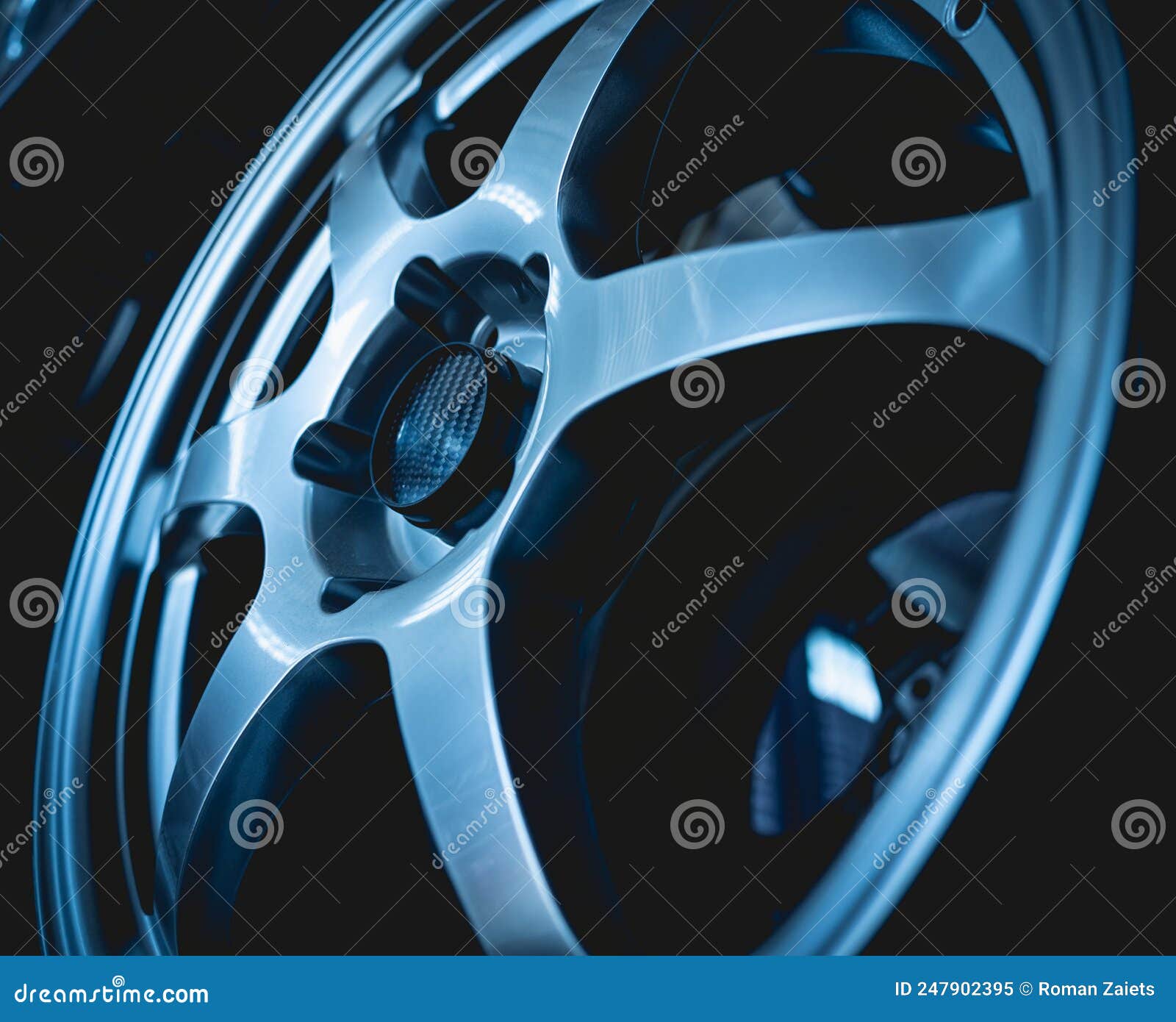 Car Metal Disc at the Black Background Stock Image - Image of design ...