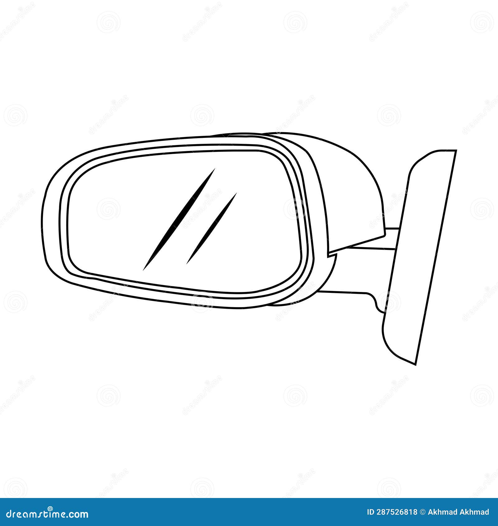 Car mirror icon stock illustration. Illustration of reverse - 287526818