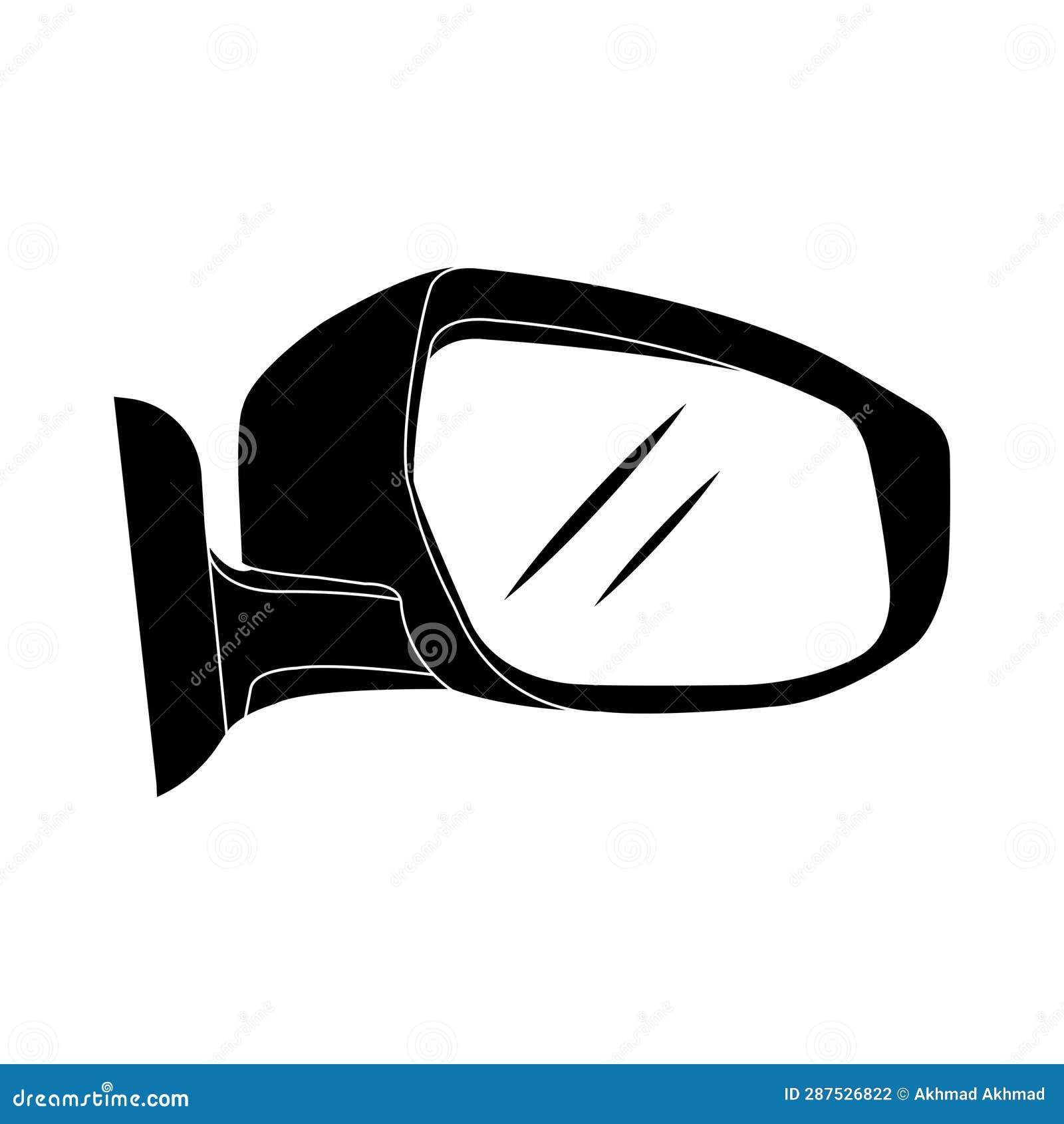 Car mirror icon stock illustration. Illustration of automobile - 287526822