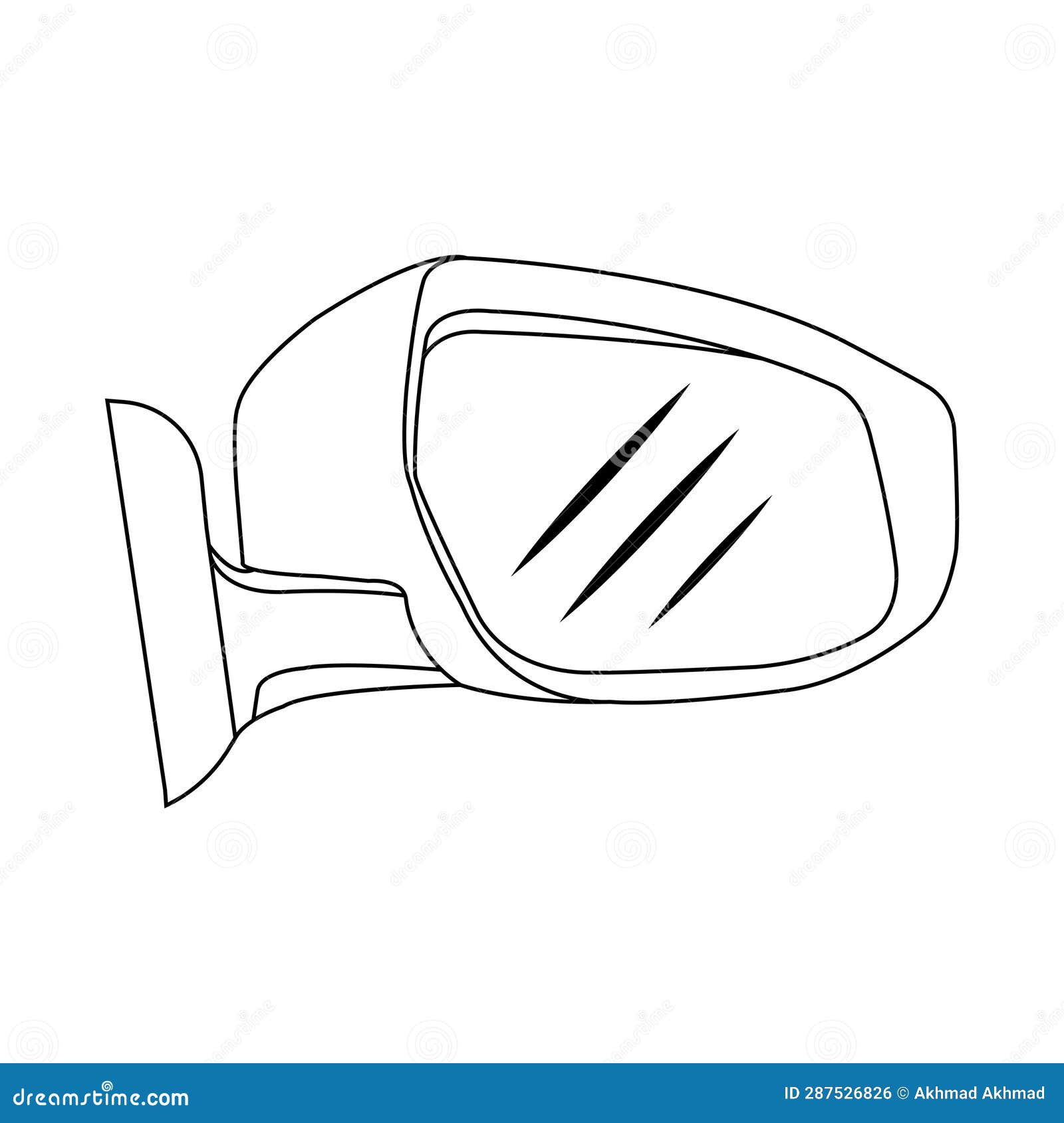 Car mirror icon stock illustration. Illustration of style - 287526826