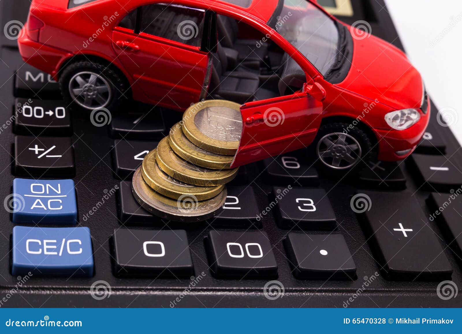 Car model with coins stock photo. Image of coin, banking - 65470328