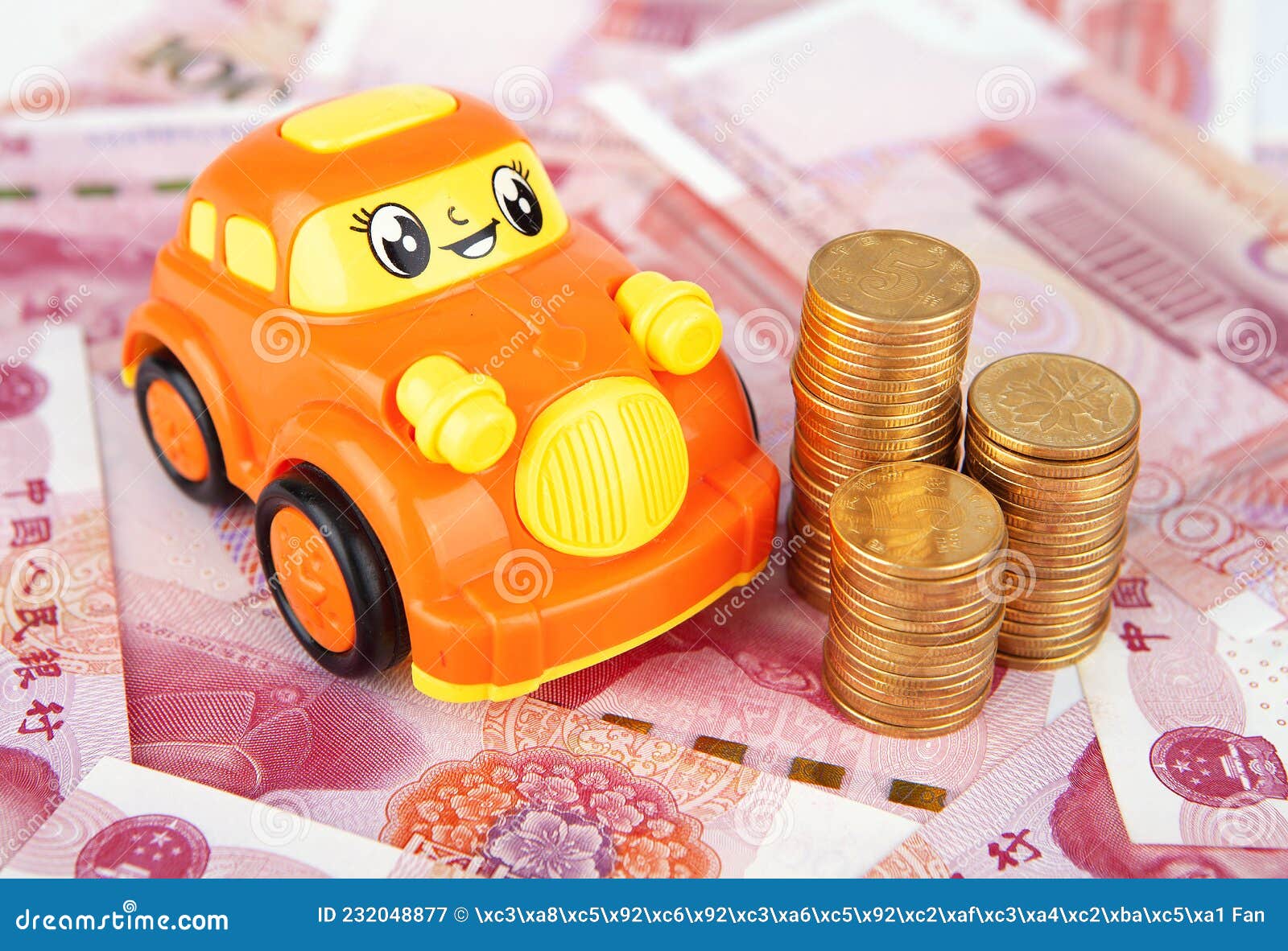 A car model and RMB stock image. Image of credit, lovely - 232048877