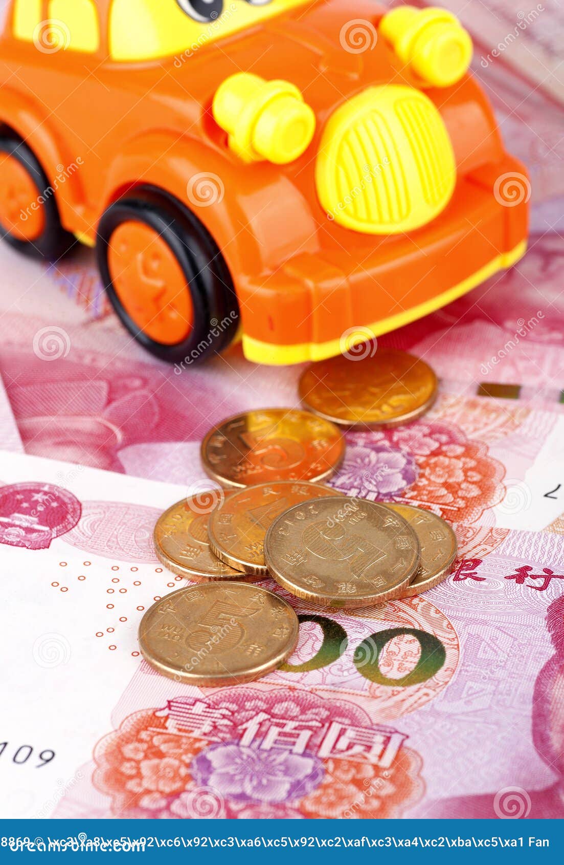 Car model on RMB currency stock image. Image of plastic - 232048869