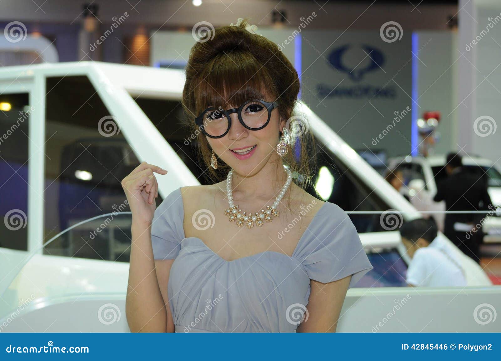 Car model editorial photo. Image of cute, model, woman - 42845446
