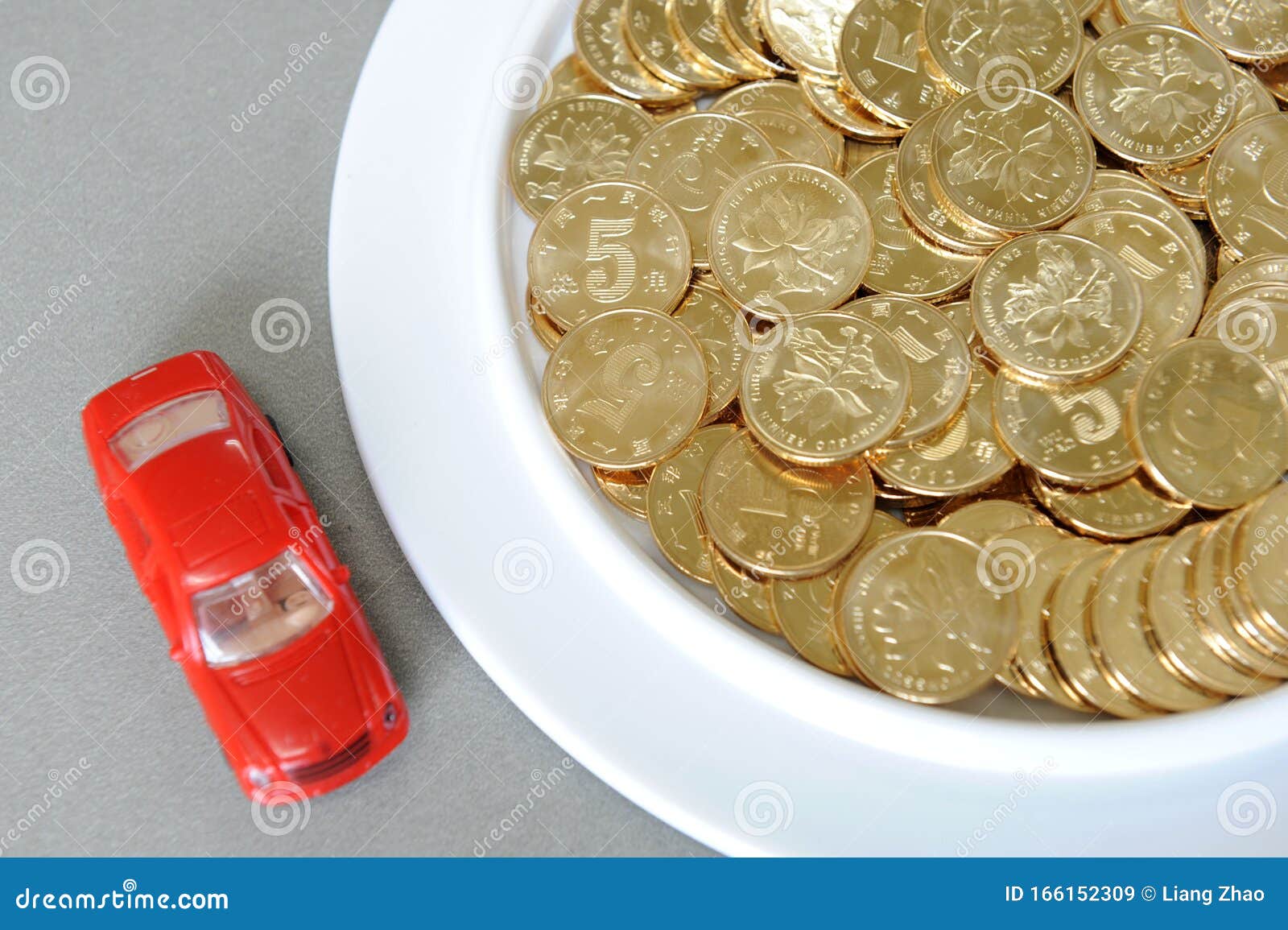 Car models and coins stock image. Image of pointpoint - 166152309
