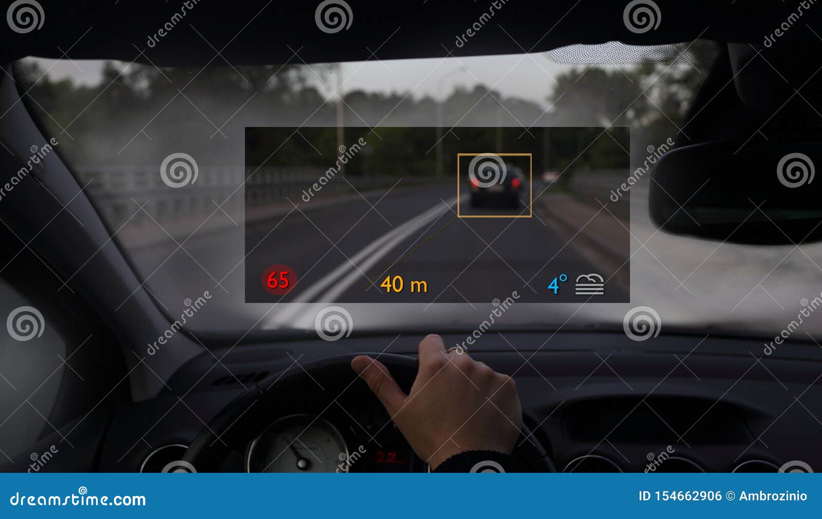 Car with Modern Display Headup Stock Photo - Image of design, china ...