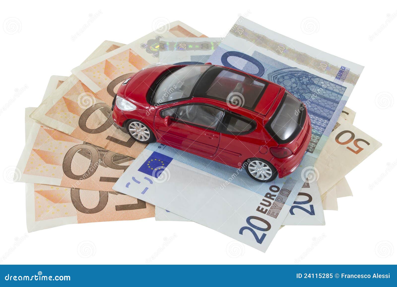 Car and money stock image. Image of cost, invest, banknotes - 24115285