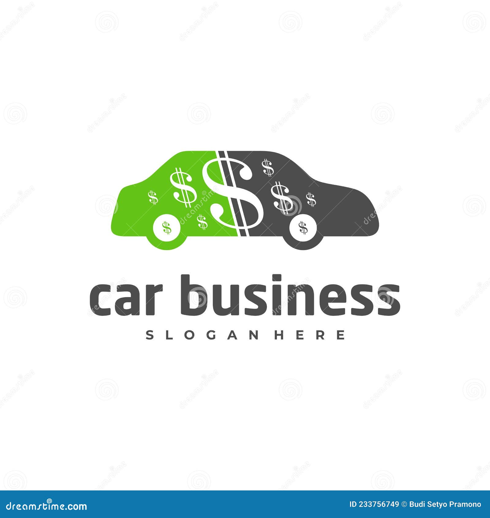 Car Money Logo Vector Template, Creative Car Logo Design Concepts Stock ...