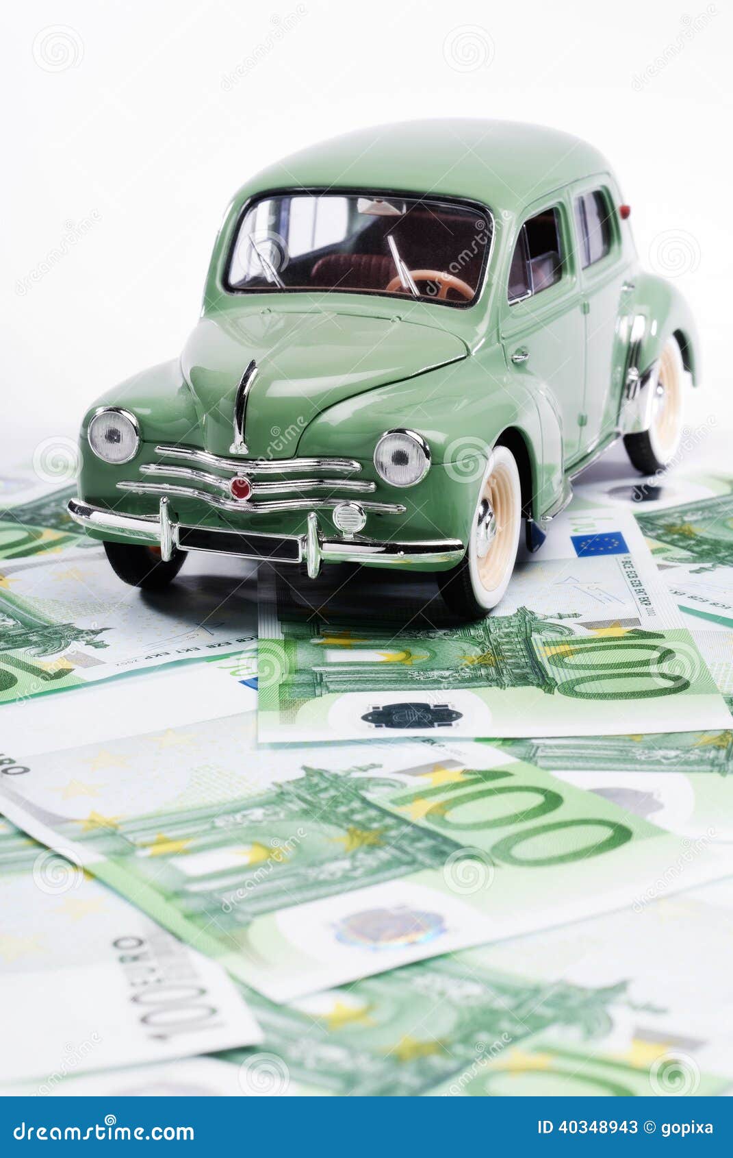 Car with money stock image. Image of fashioned, calculation - 40348943