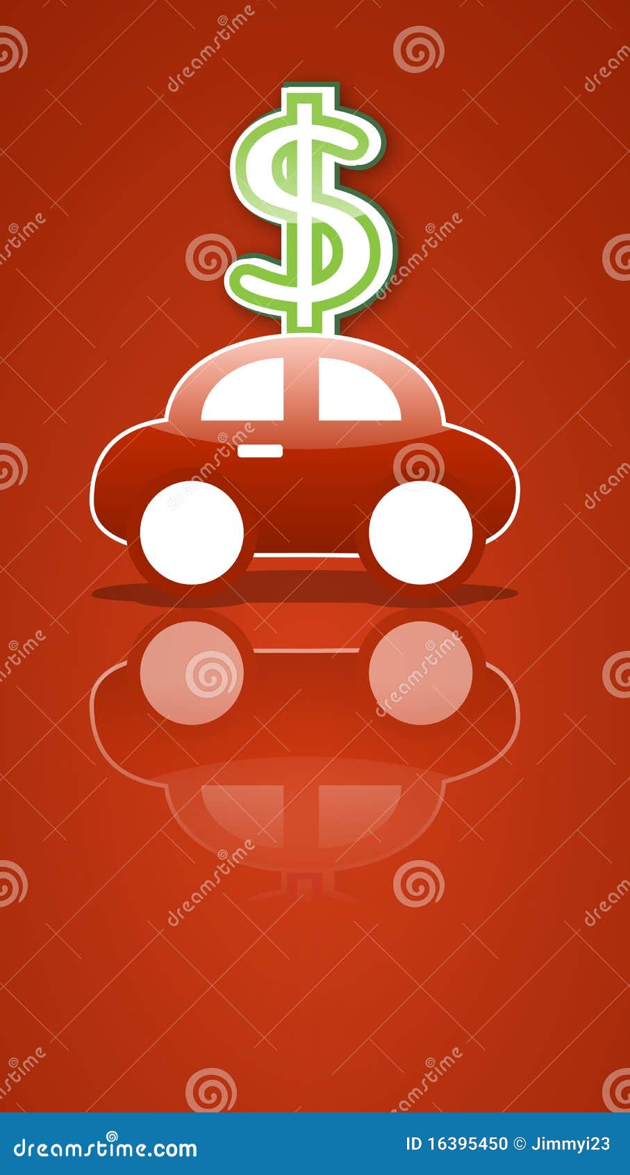 Car and money sign stock vector. Illustration of industry - 16395450