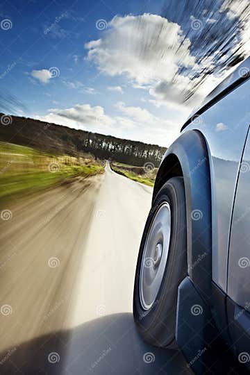 Car in motion stock image. Image of road, driver, race - 13383613