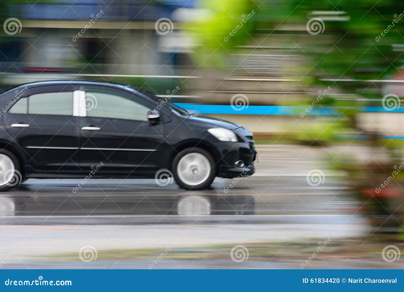 A Car with motion blur stock photo. Image of large, bright - 61834420
