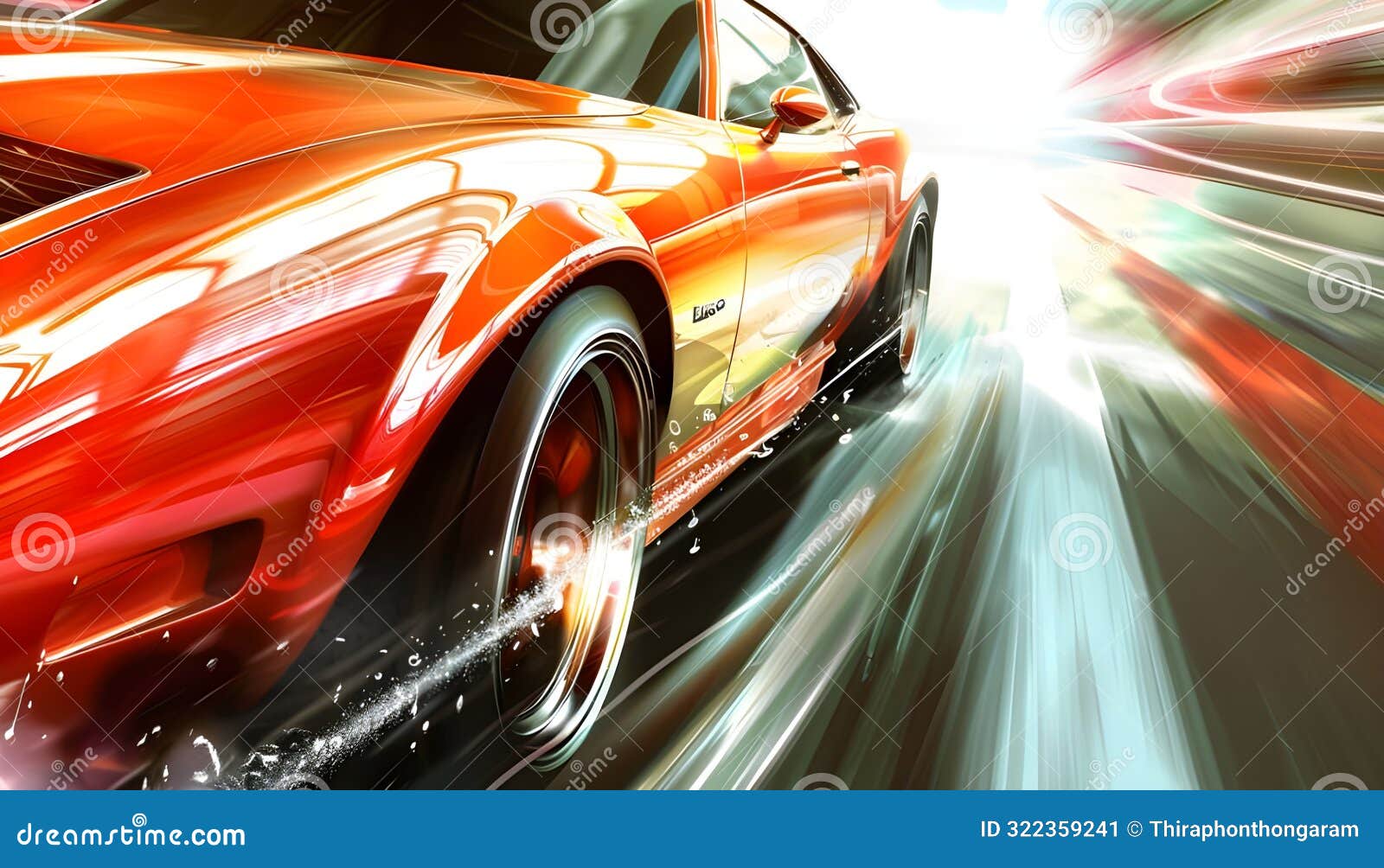 Car with Motion Blur stock illustration. Illustration of blur - 322359241