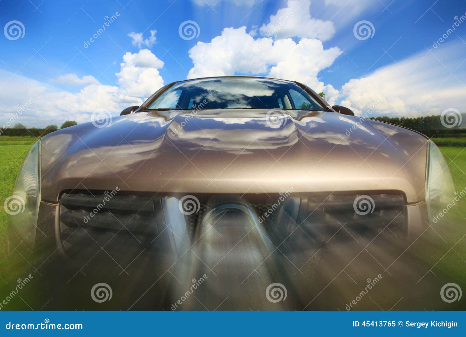Car in Motion Blur Speed Field Stock Image - Image of futuristic ...