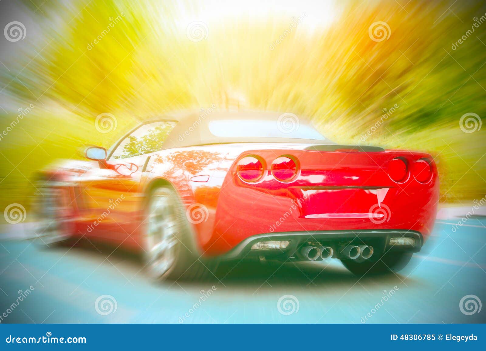 Car in the motion stock image. Image of metal, motion - 48306785