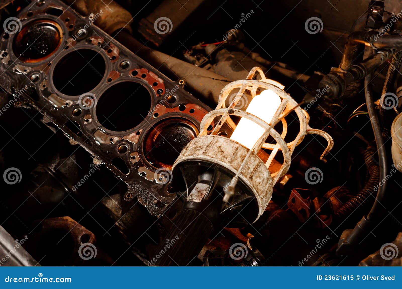 Car motor closeup stock image. Image of manual, automotive - 23621615