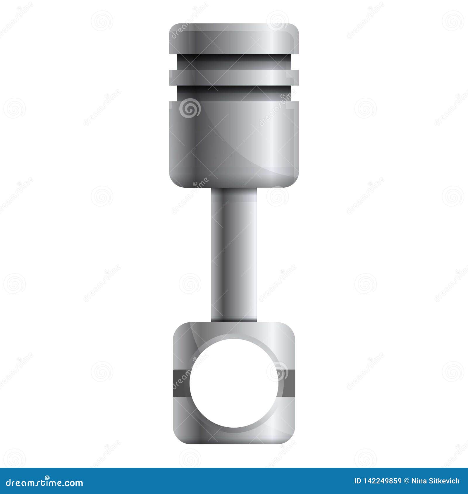 Car Motor Piston Icon, Cartoon Style Stock Vector - Illustration of ...