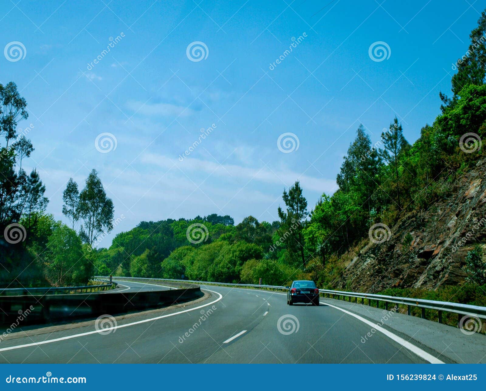 Car in the motorway editorial stock image. Image of automobile - 156239824
