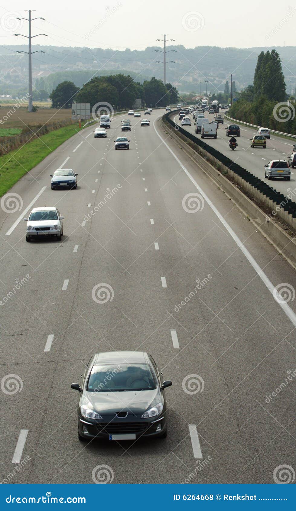 Car in the motorway stock photo. Image of auto, cars, autoroute - 6264668