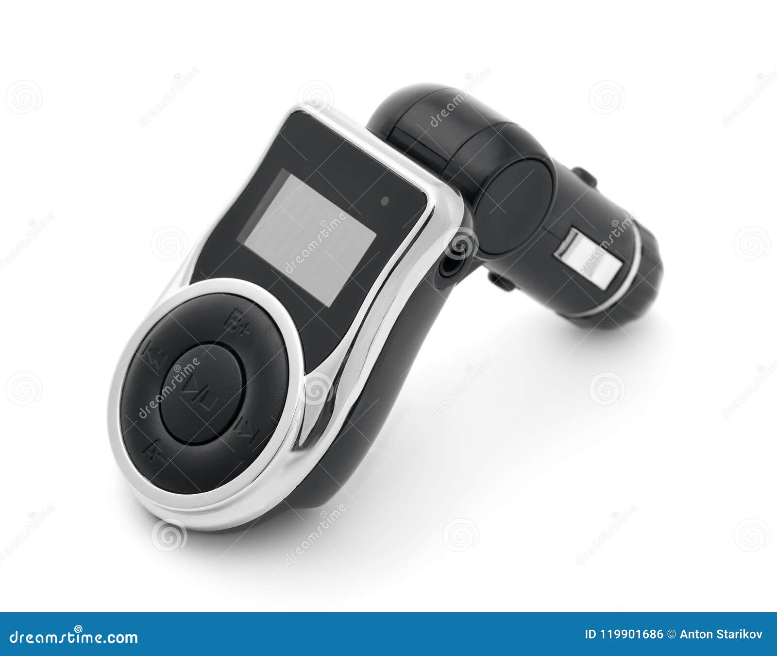 Car Mp3 Player with Fm Transmitter Stock Photo - Image of button ...