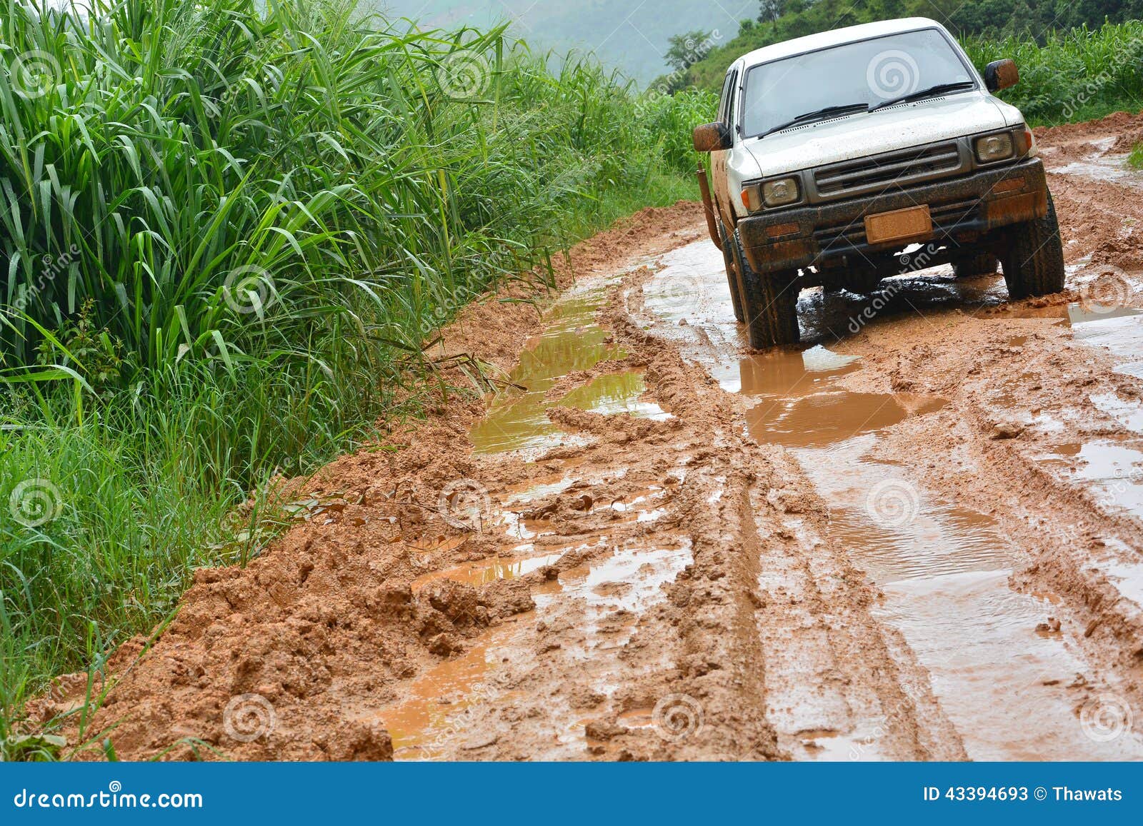 Car in mud stock image. Image of stop, outdoors, tire - 43394693