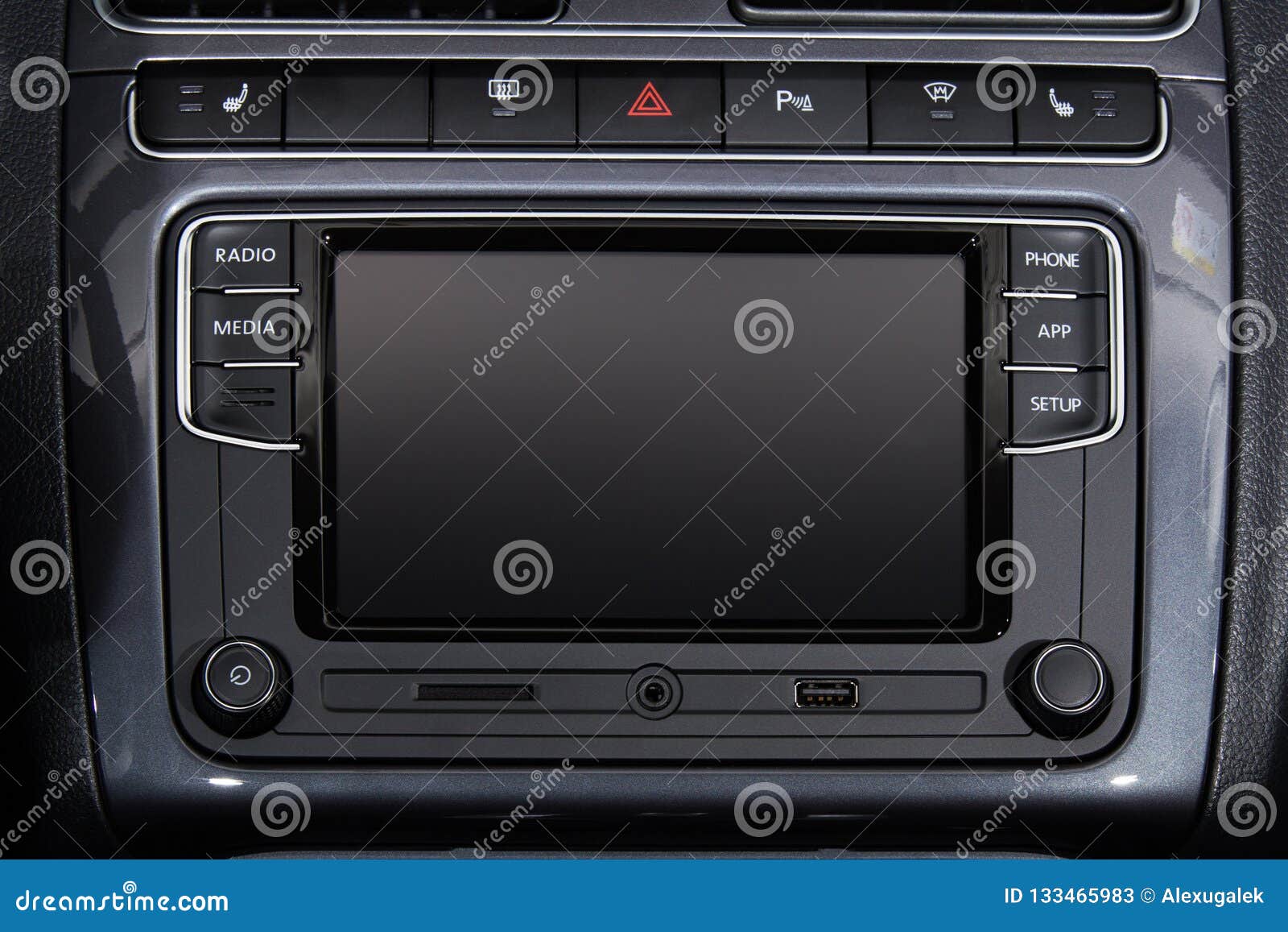 Car multimedia system stock image. Image of details - 133465983