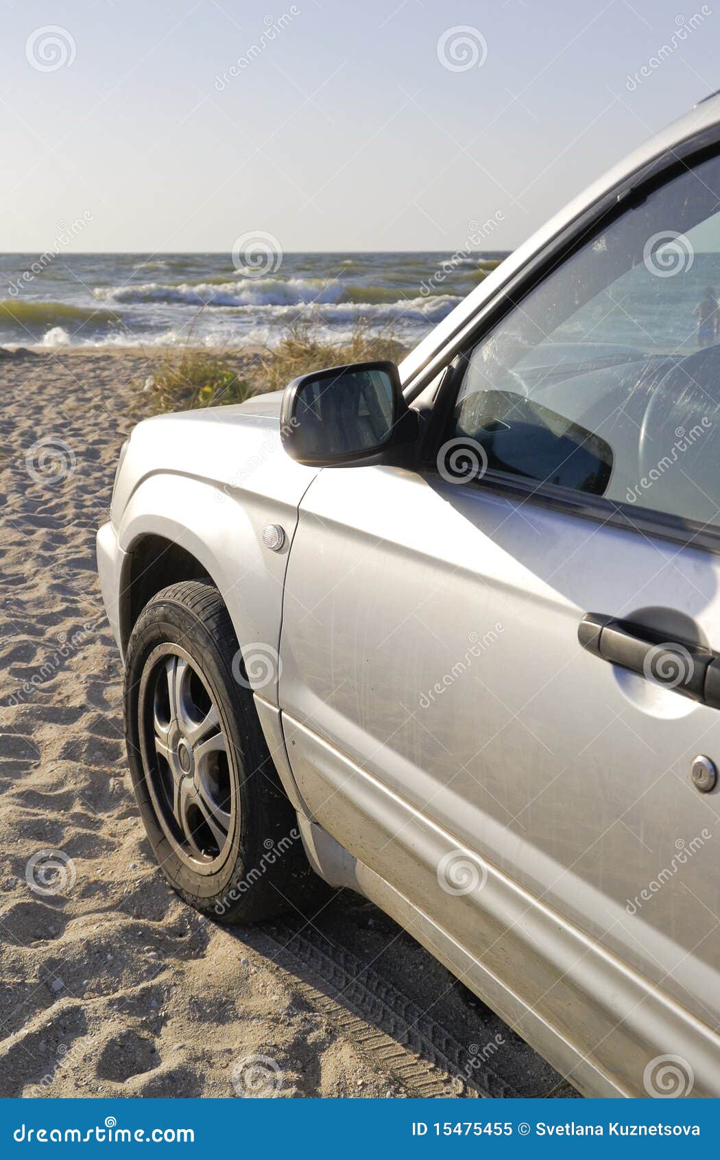 Car near the sea stock image. Image of water, coastline - 15475455