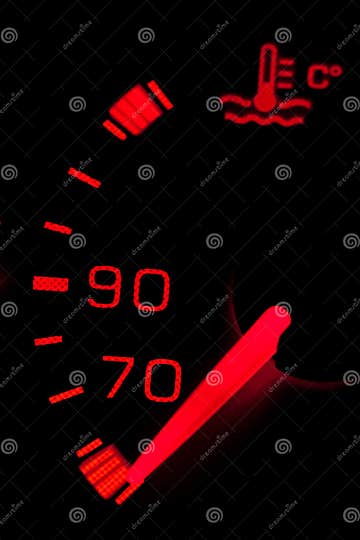Car neon dashboard gauges stock image. Image of meter - 10012697