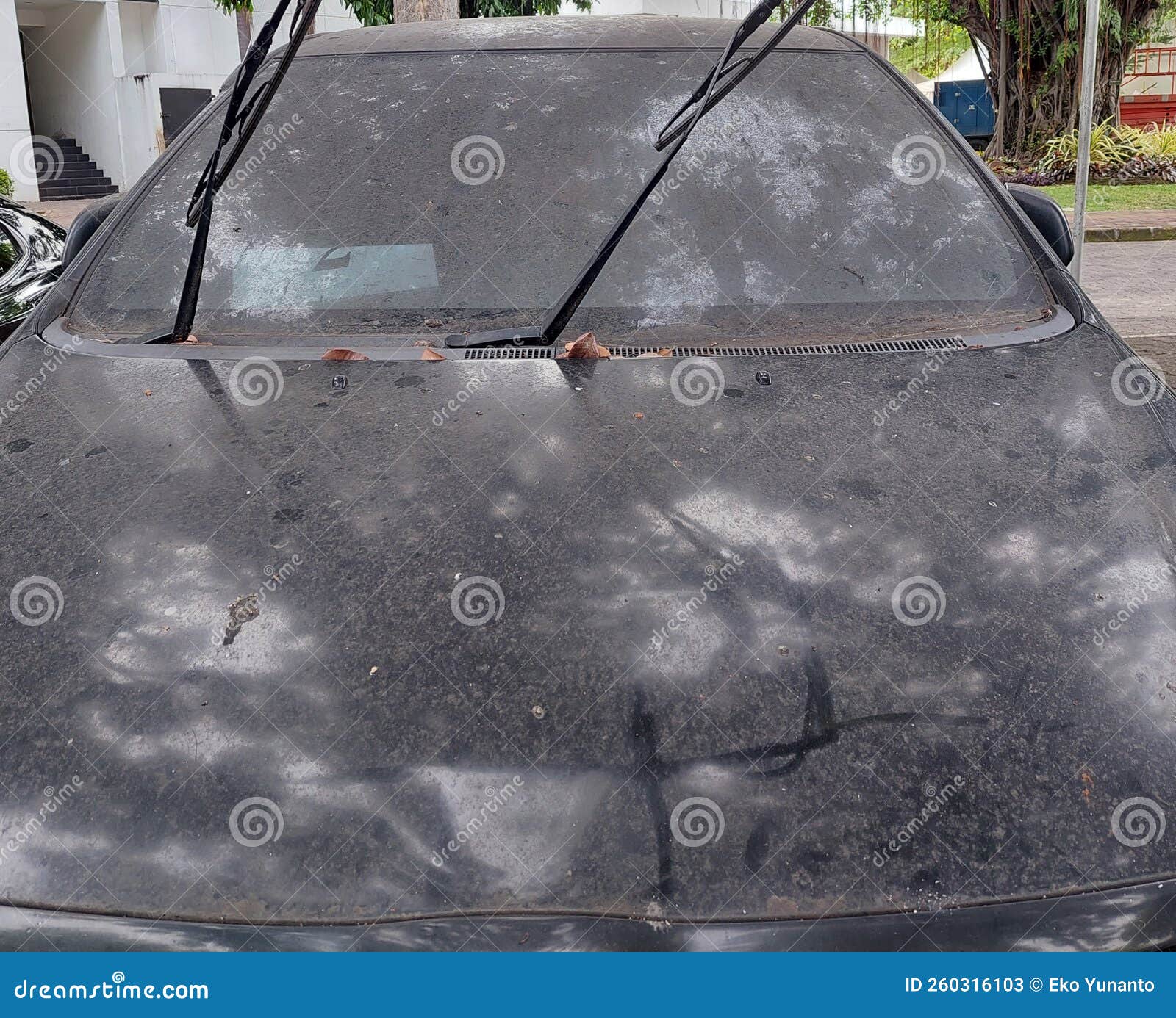 Car that is Not Washed and Not Cared for Properly Stock Image - Image ...