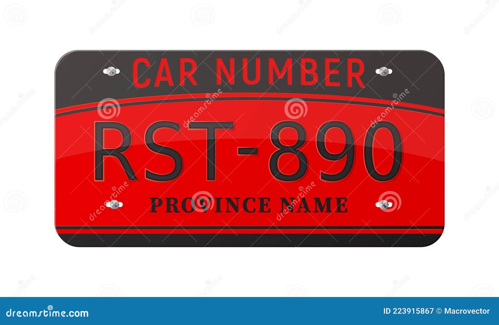 Car Number Illustration stock vector. Illustration of original - 223915867