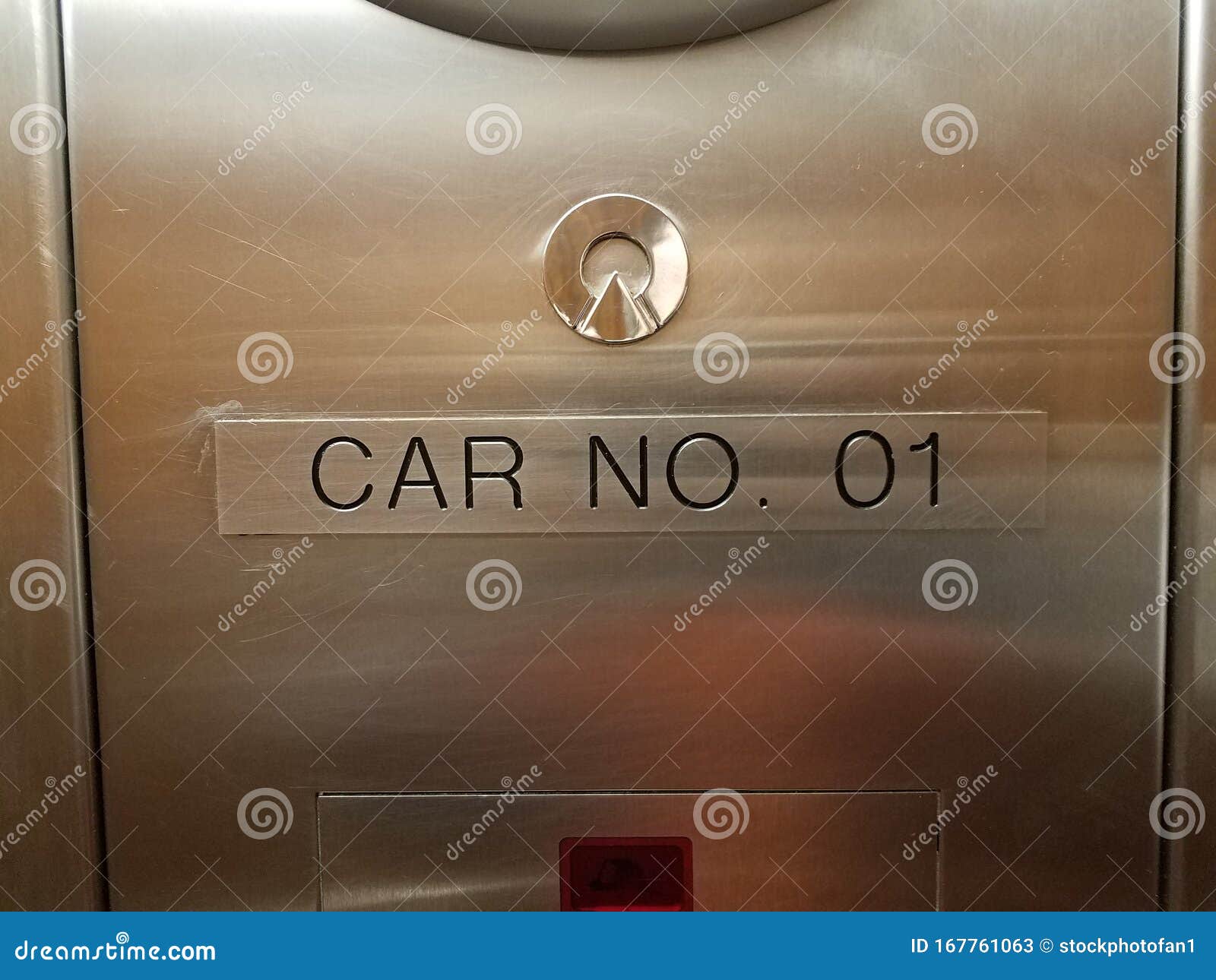 Car Number One Sign on Metal in Elevator Stock Image - Image of ...