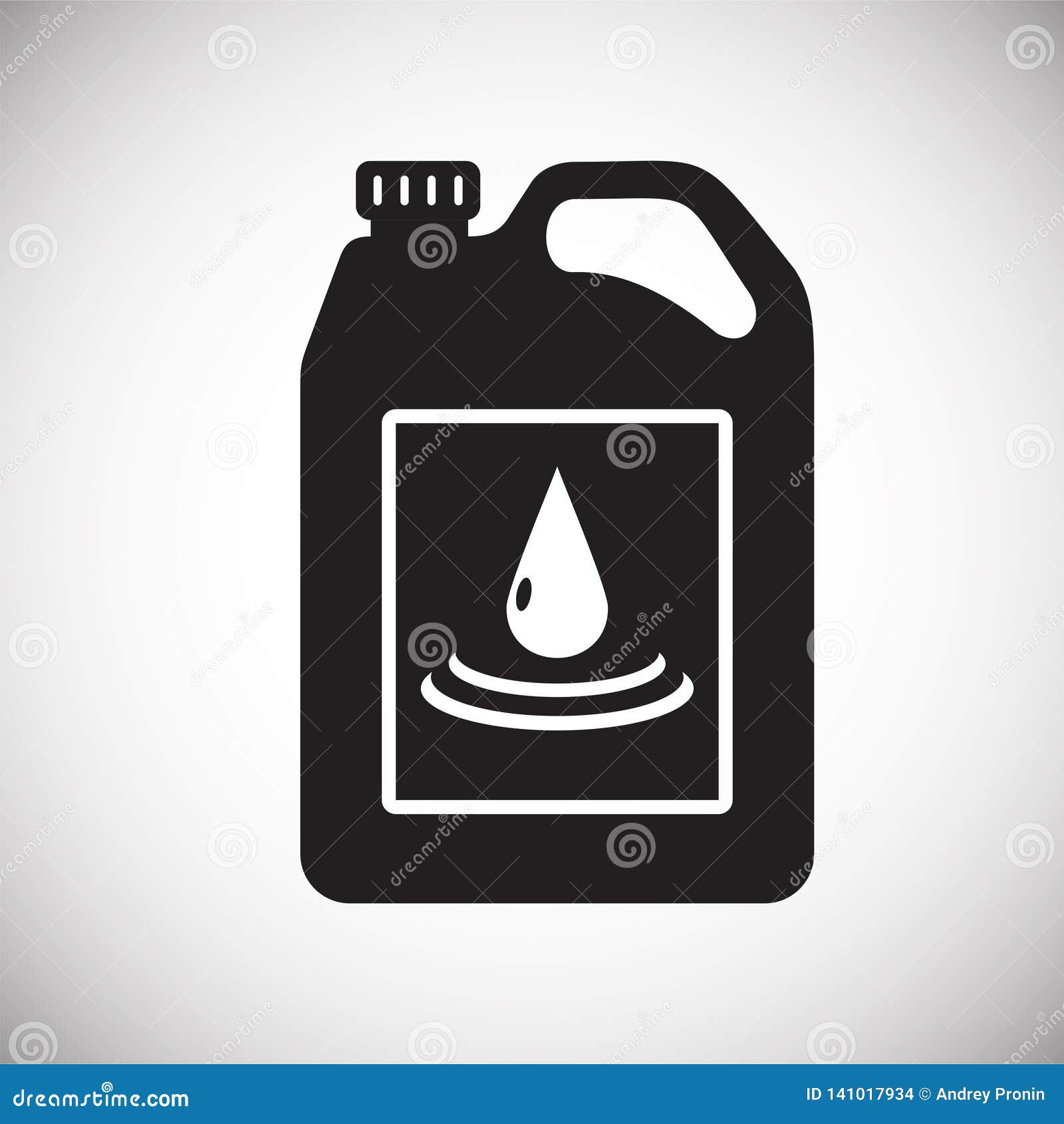 Car Oil Icon on Background for Graphic and Web Design. Simple Vector ...