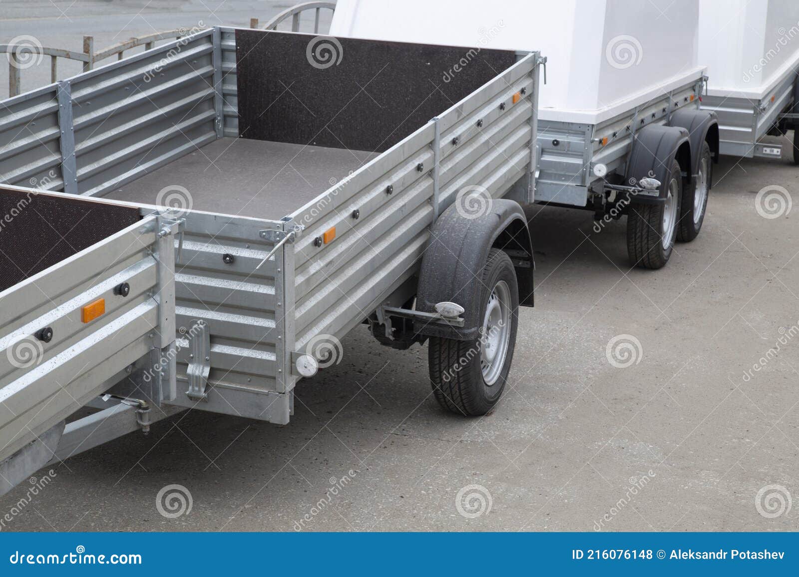 Car Open Trailer.A Store That Sells Car Trailers. Repair And ...