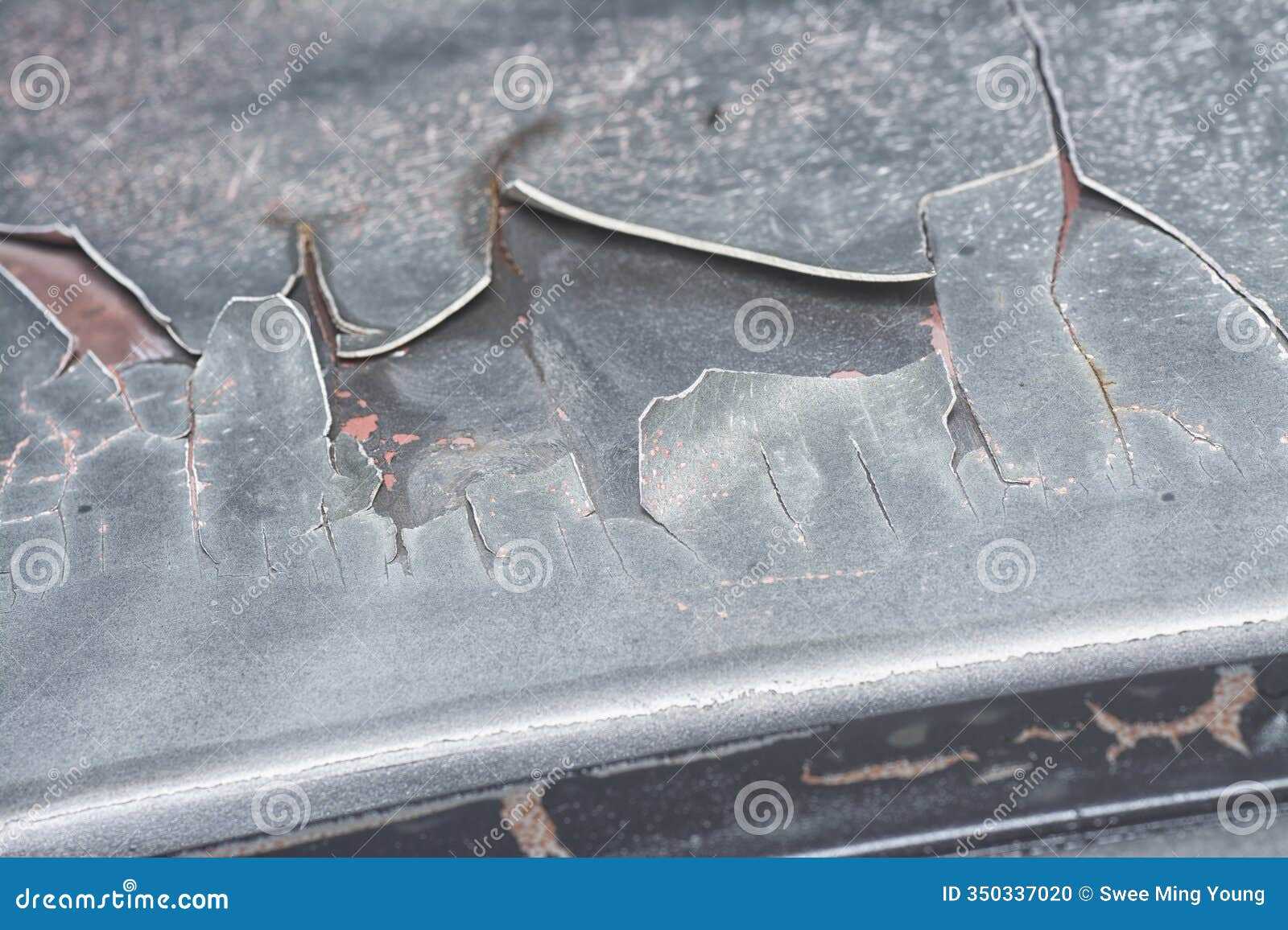 Car Paint Corrosion on the Surface of the Car Outer Body. Stock Photo ...