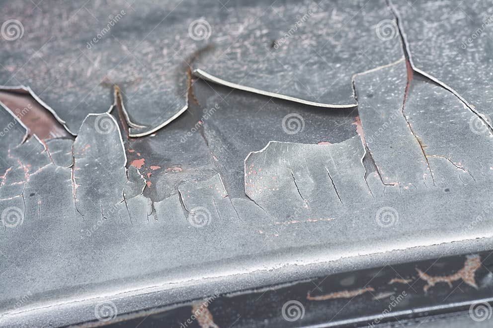 Car Paint Corrosion on the Surface of the Car Outer Body. Stock Photo ...
